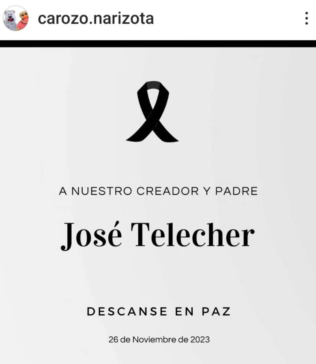 “Carozo y Narizota”. Murió el creador de los “personajes” más populares ...