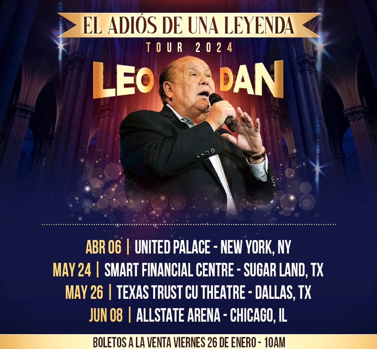 Leo Dan. Anunció su retiro de los escenarios. Gira despedida en Estados ...